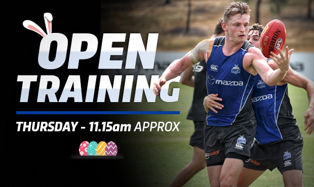 Open training Thursday