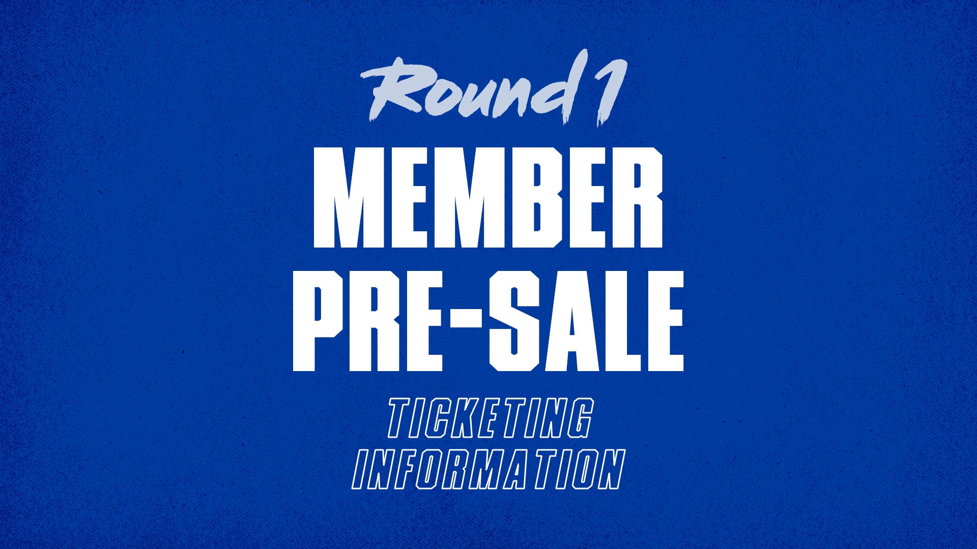AFL: Ticketing information (Round 1, 2021)