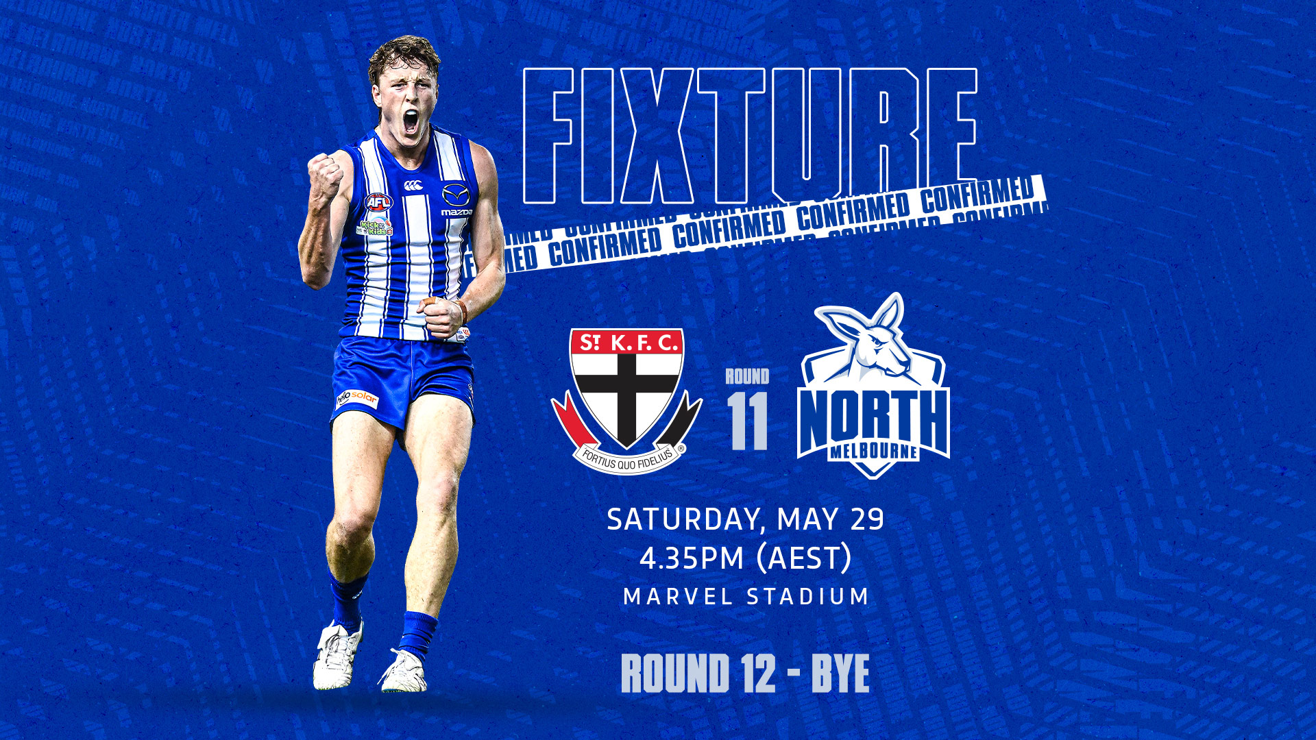 Round 11 & 12 fixture confirmed