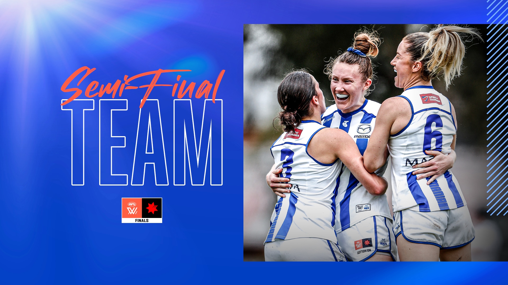 AFLW SF team: Kangas lock in line-up to take on Tigers