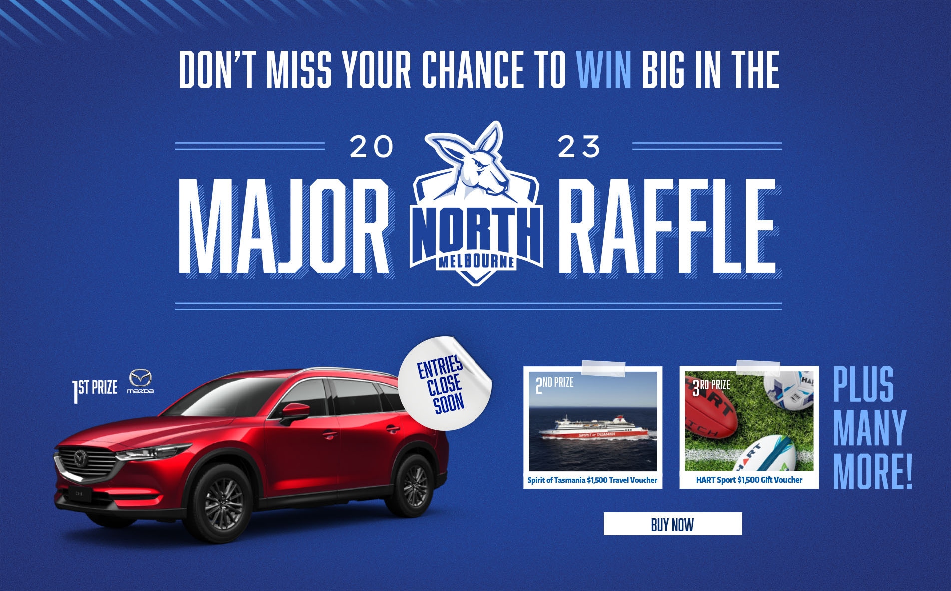 Entries closing soon for 2023 Major Raffle