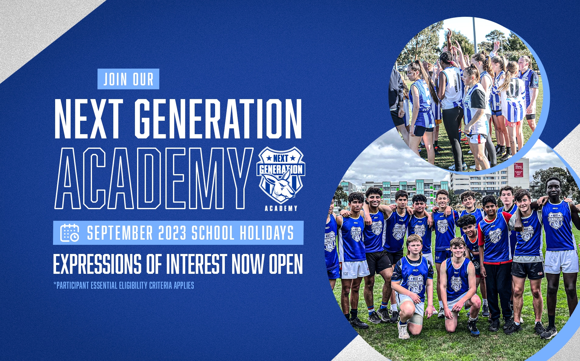 Register your interest for our Next Generation Academy