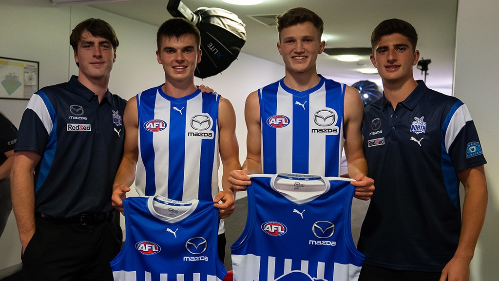 Kangaroos snare five young guns in draft's first round