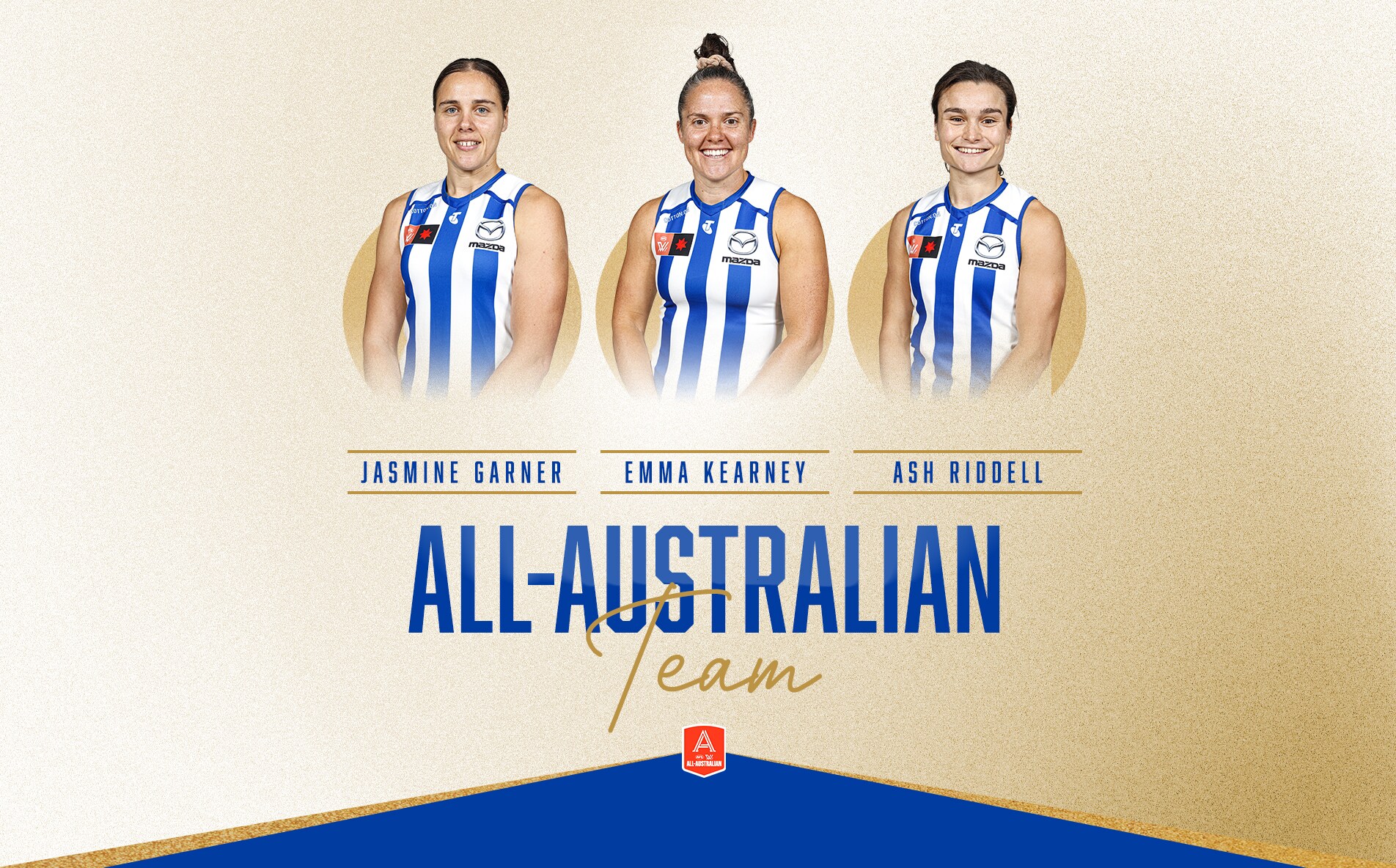 Roo trio named All Australian, skipper extends unique record