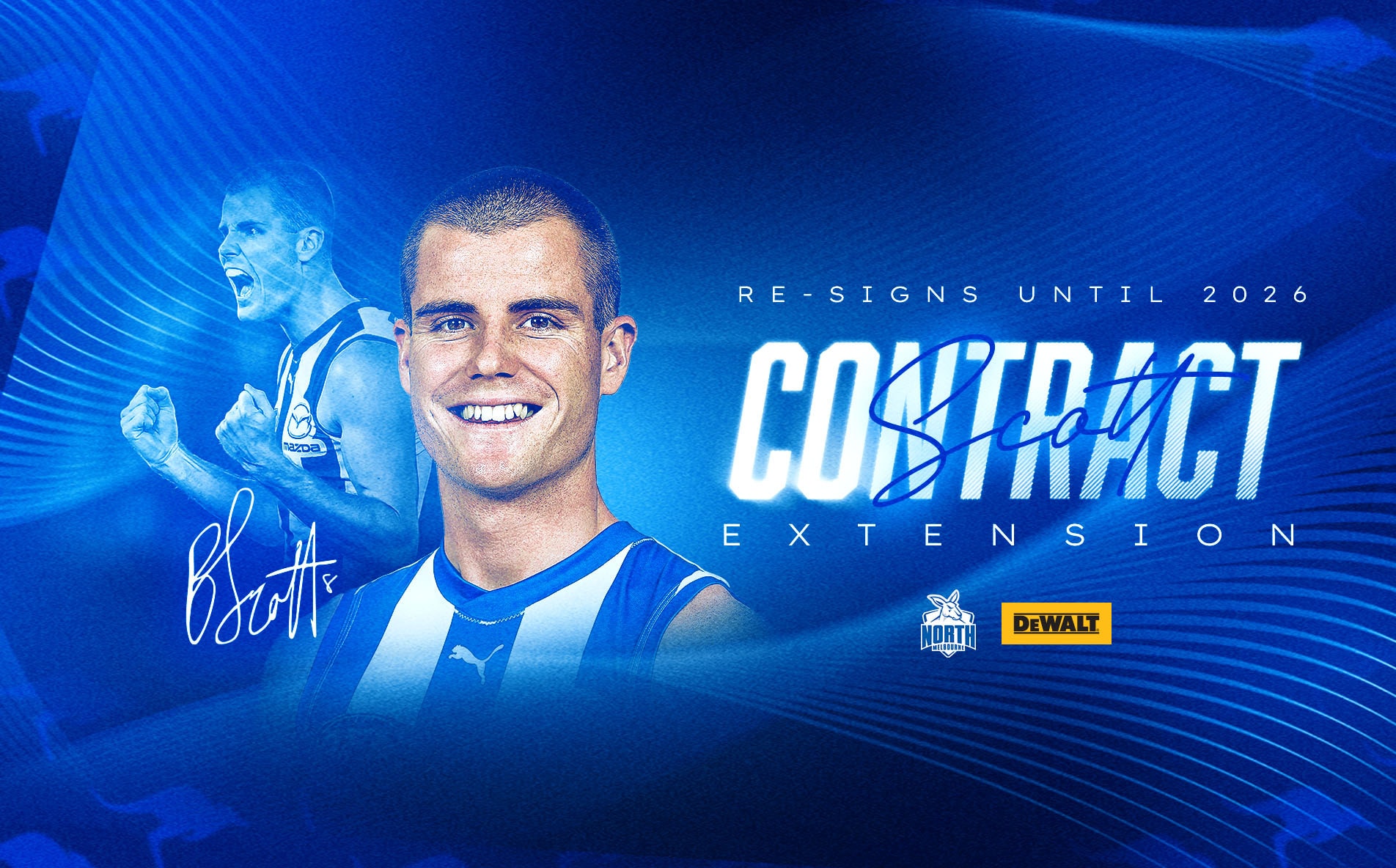 Bailey Scott: Milestone man signs new deal