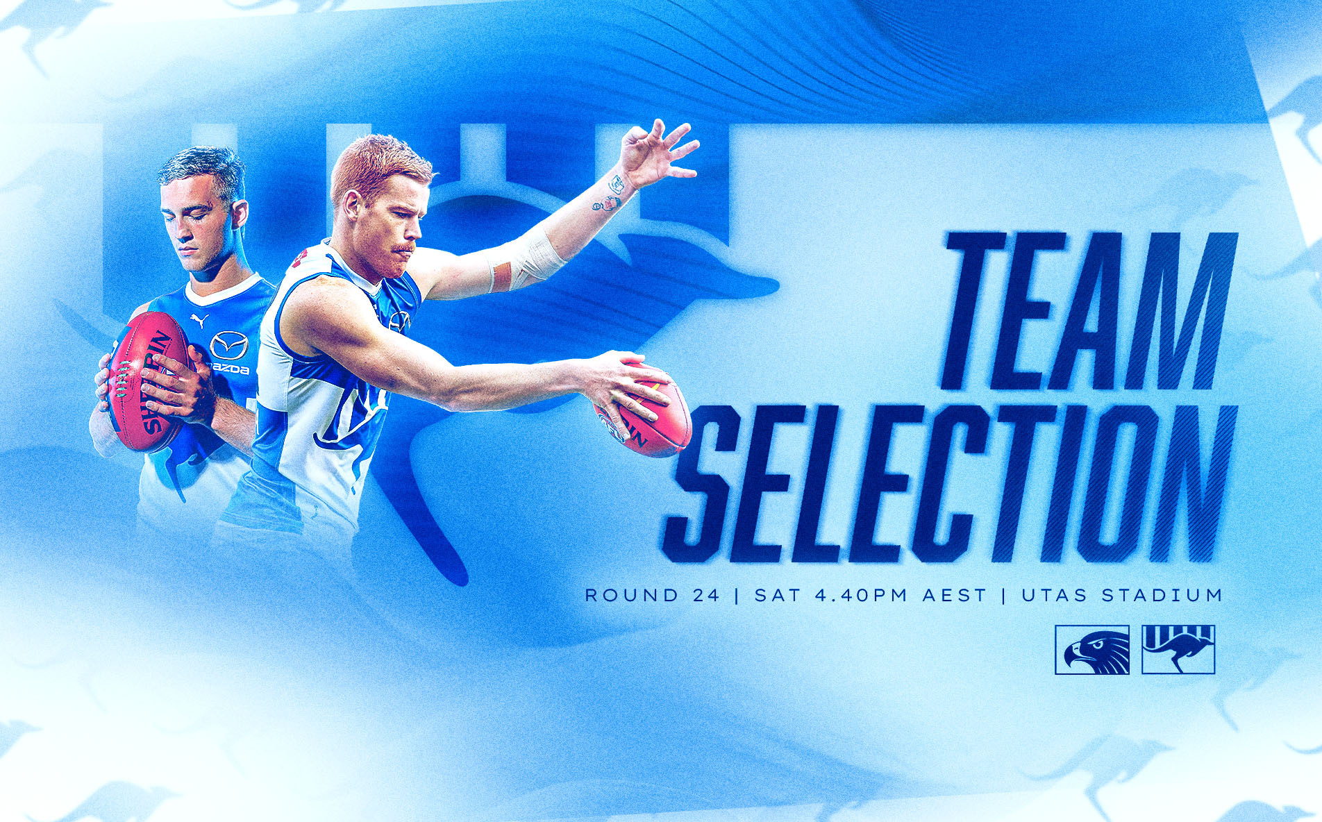 AFL R24 team: Roos change three for final game