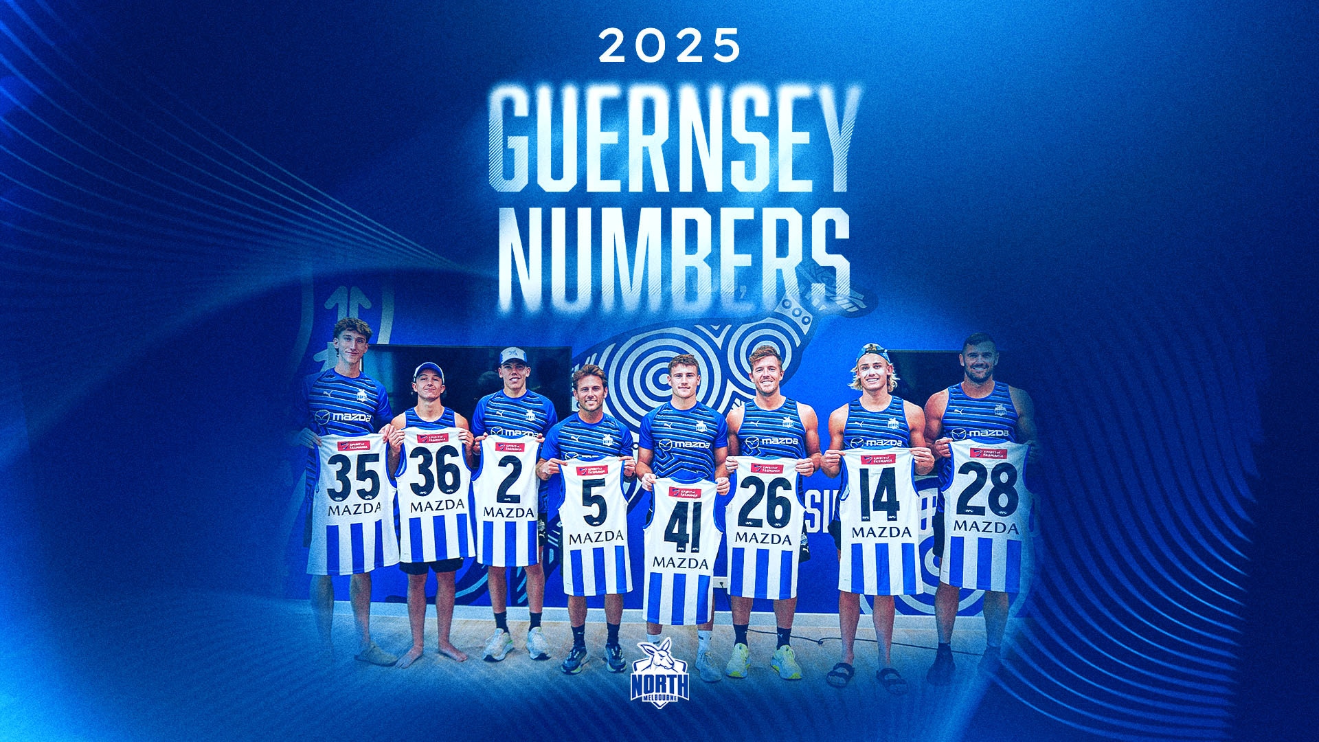 REVEALED: 2025 guernsey numbers for new Roos