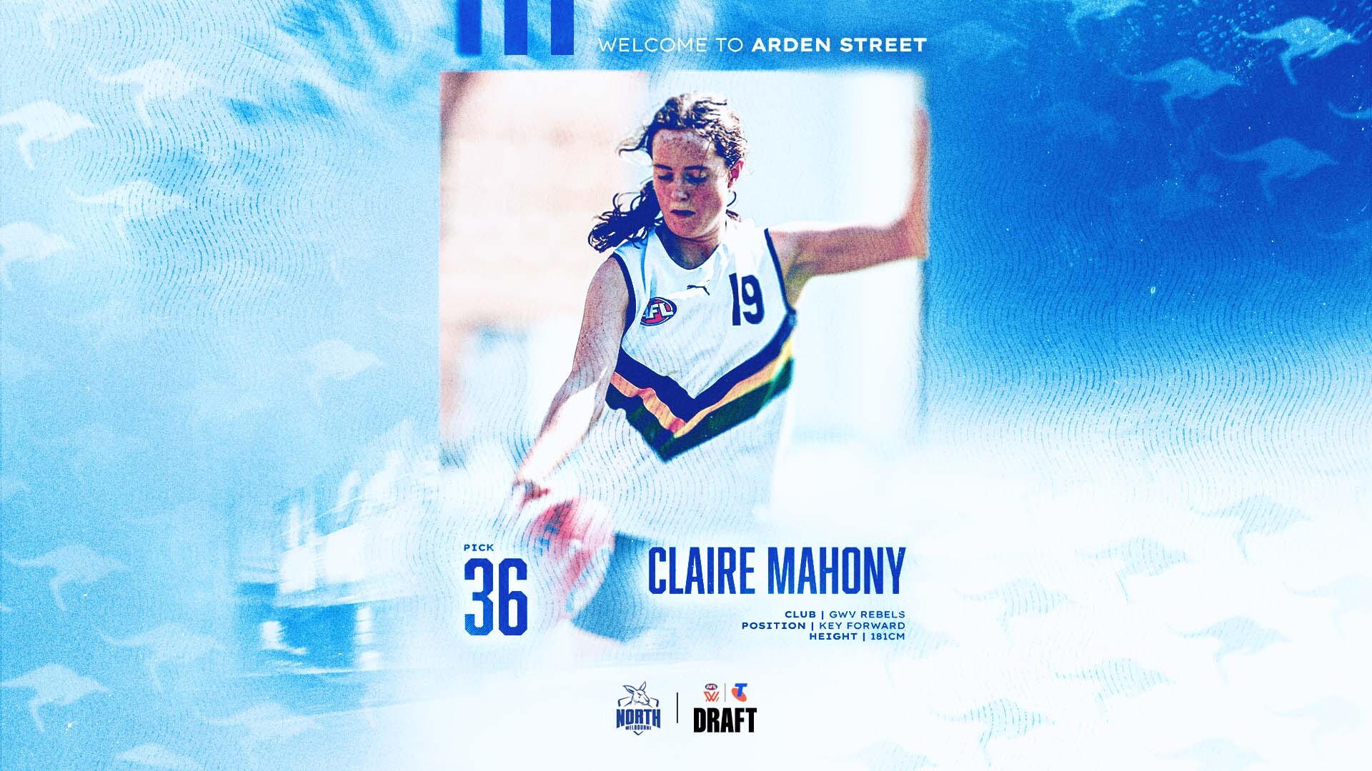 Claire Mahony: Powerful forward joins Kangas with pick No.36
