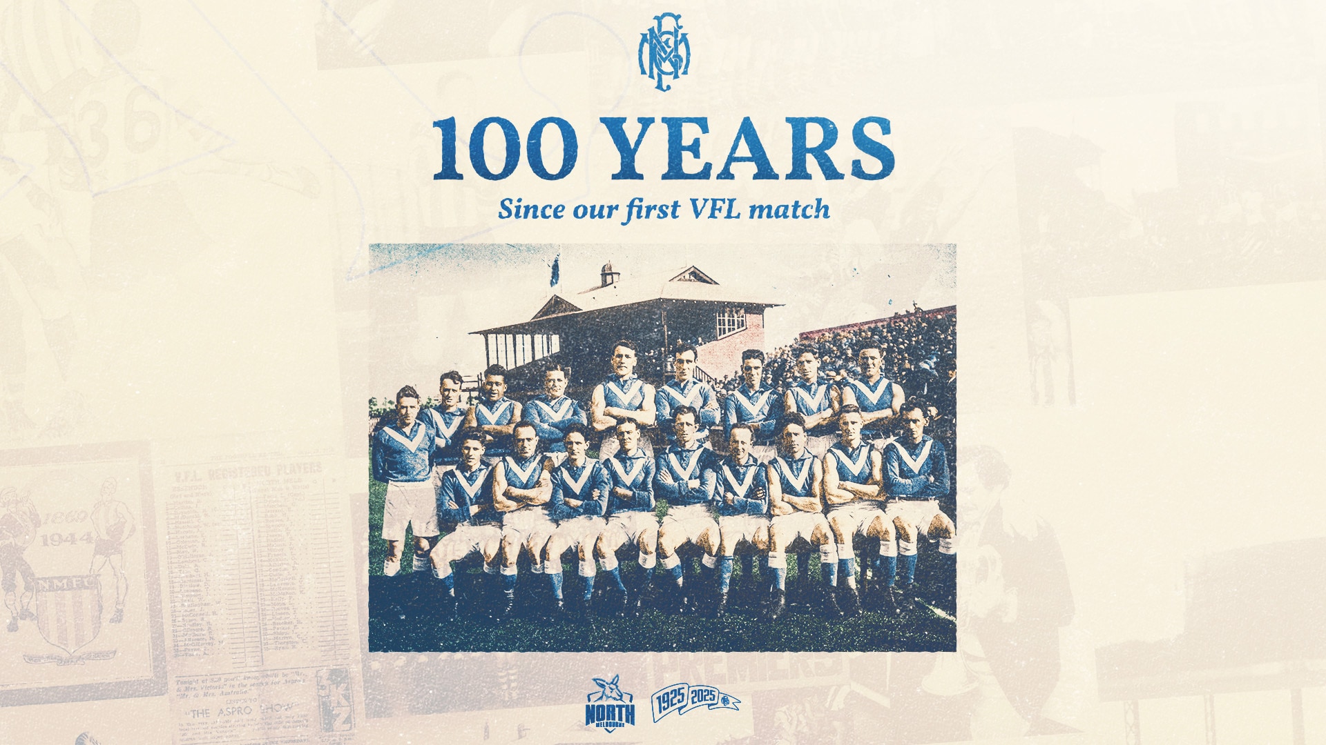 A broken rib and a boilover: North Melbourne's first VFL game