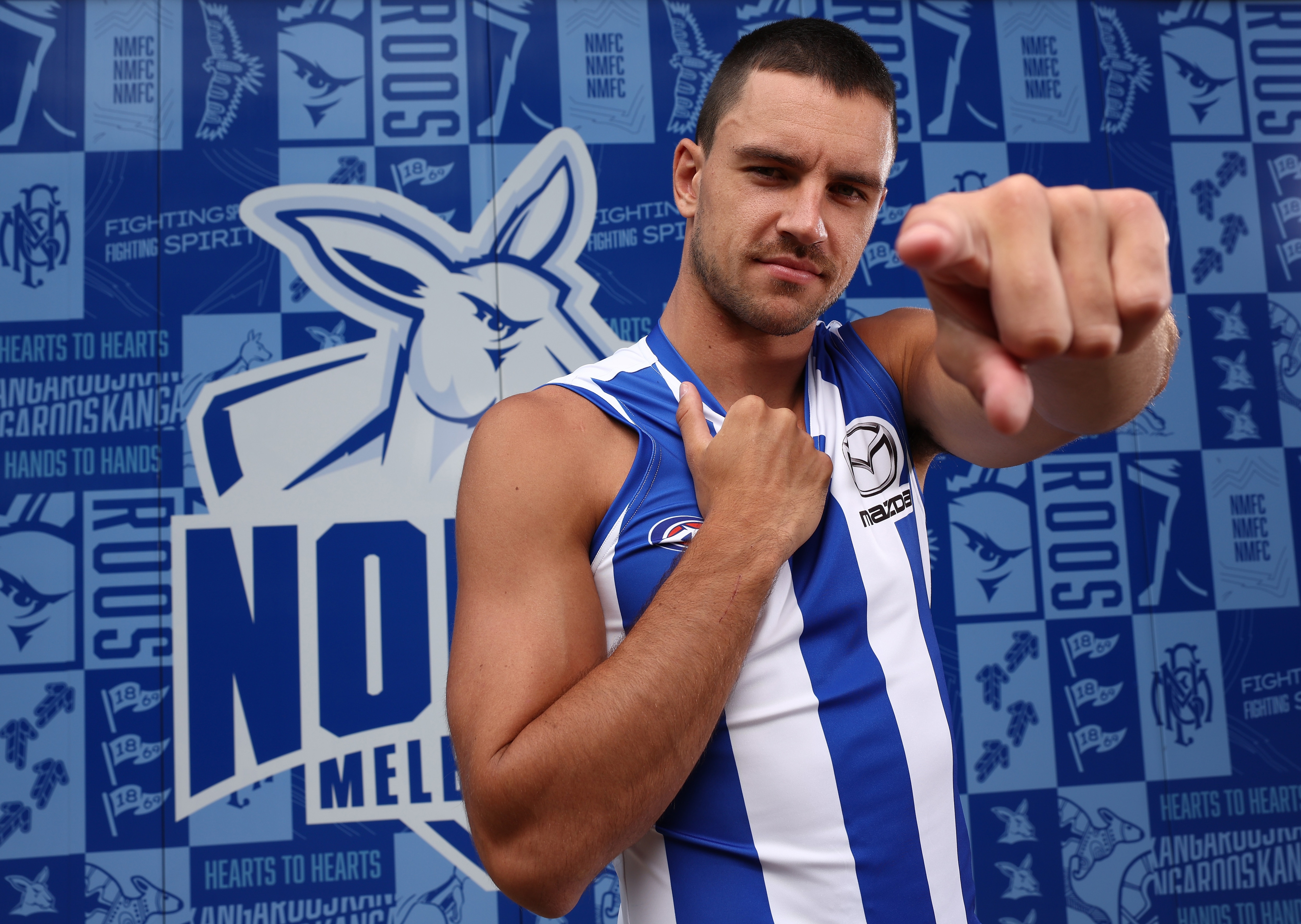 Blue and White Steel: Roos hit runway on Photo Day