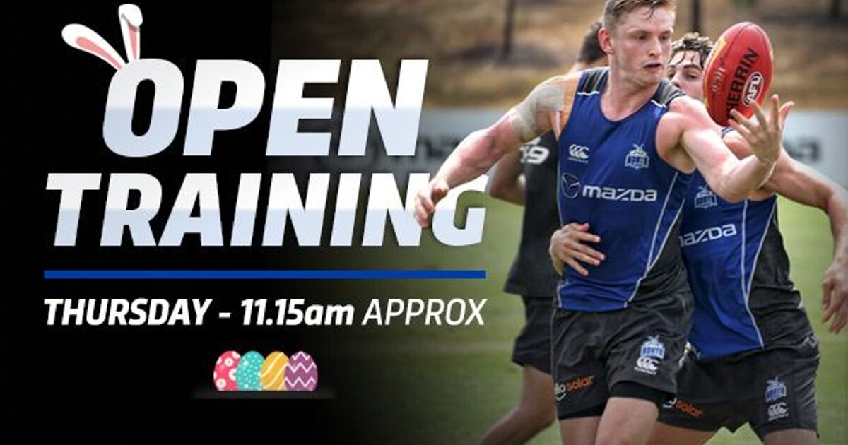 Open training Thursday