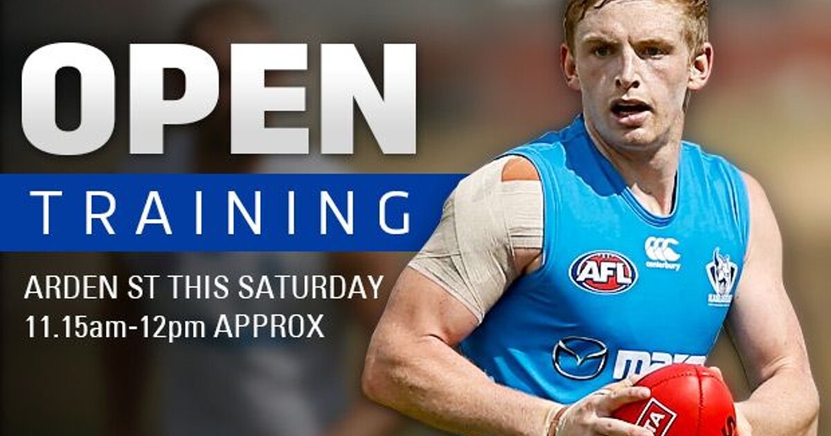 Open training this Saturday