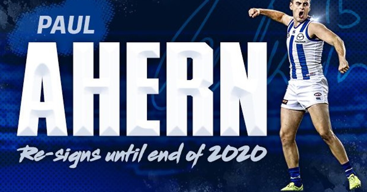 Paul Ahern re-signs until 2020