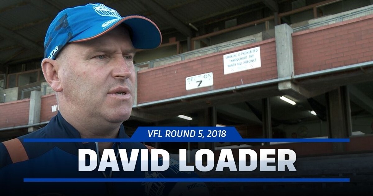 Loader post-match (VFL Round 5, 2018)
