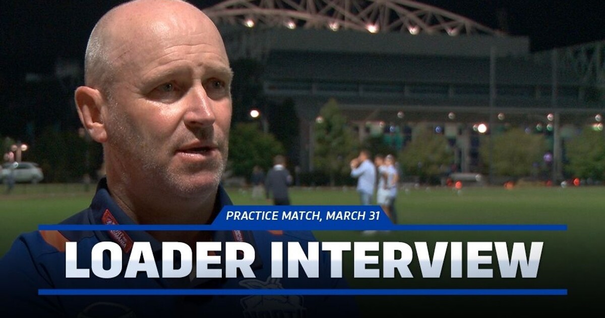 Loader post-match (VFL Practice Match, 2018)