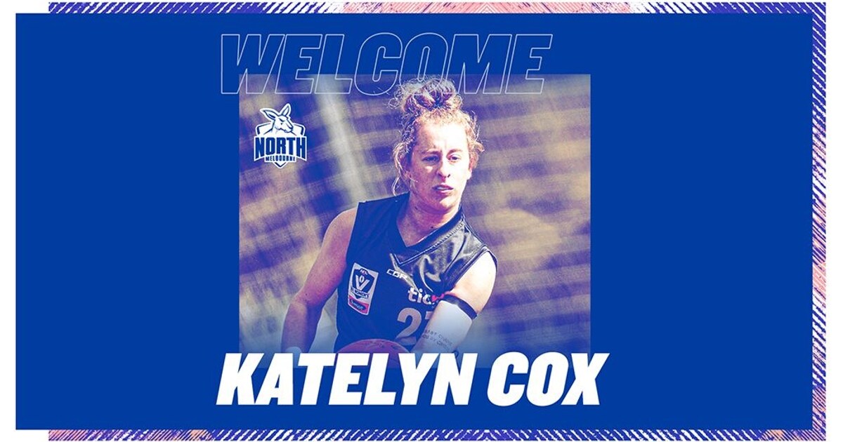 AFLW: Katelyn Cox becomes a Roo