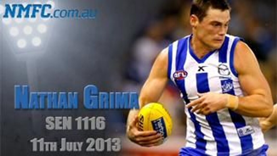 Nathan Grima: Finals North's benchmark
