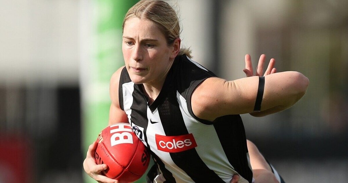 AFLW: Pick 51 - Jasmine Ferguson in action