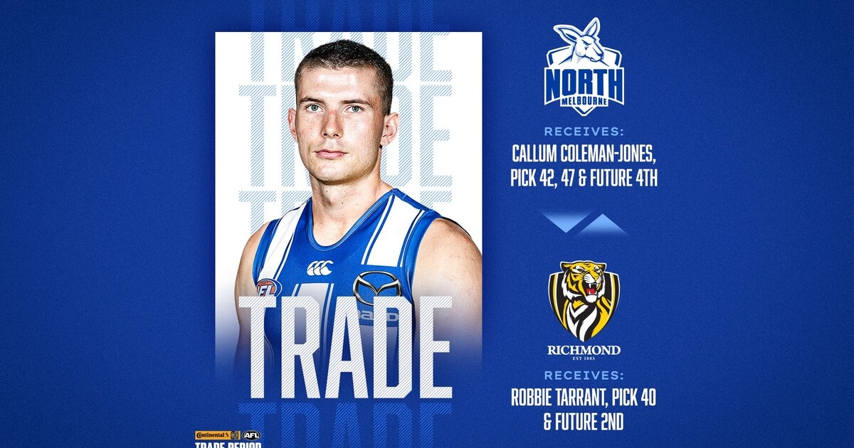 Trade: Callum Coleman-Jones becomes a Roo