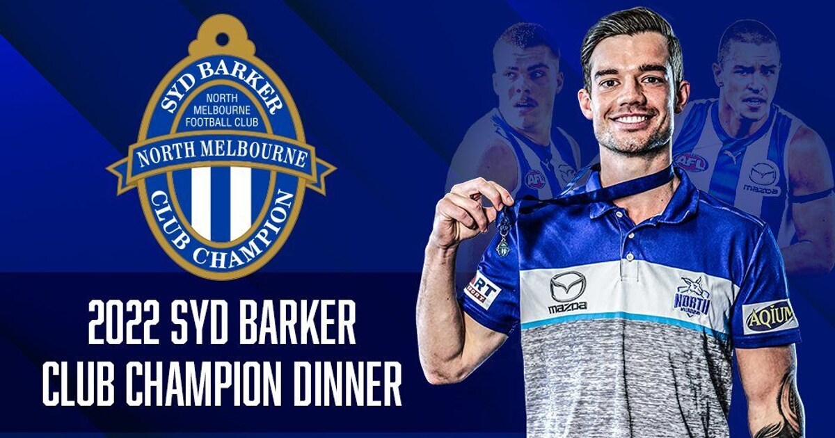 Syd Barker Club Champion Dinner returns to in-person event