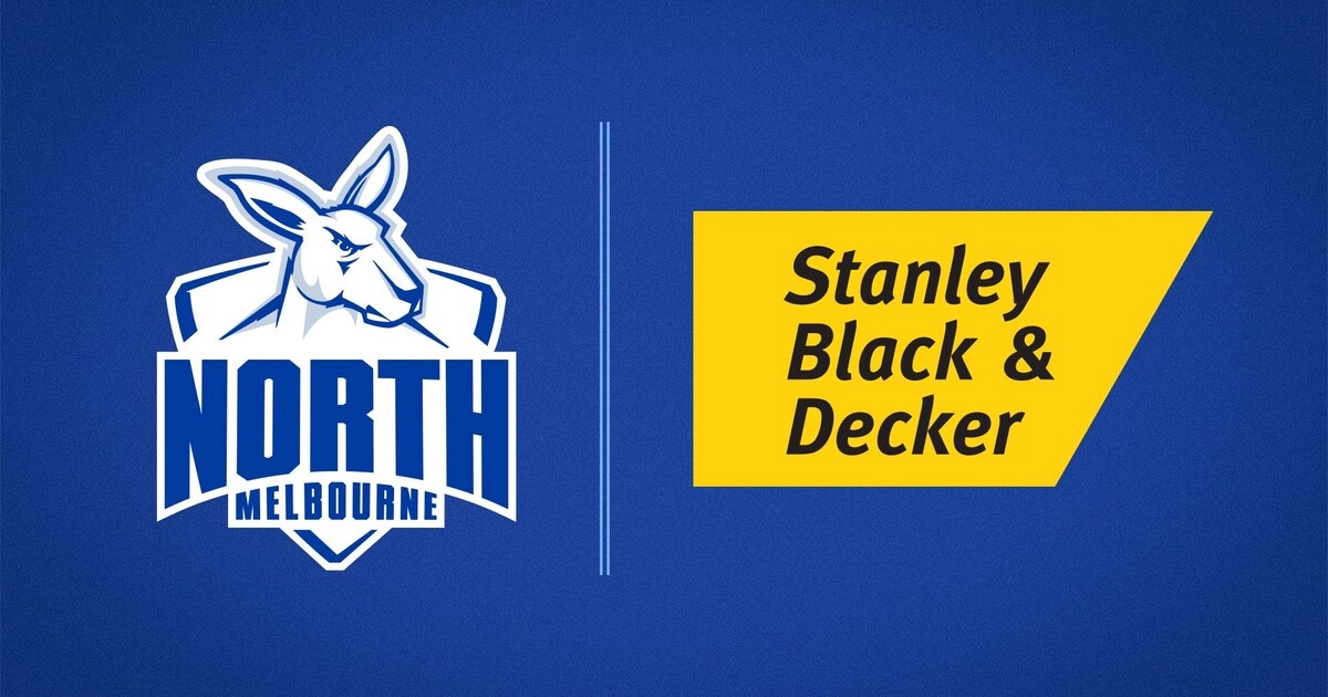 North Melbourne welcomes Stanley Black & Decker to the Kangaroos family