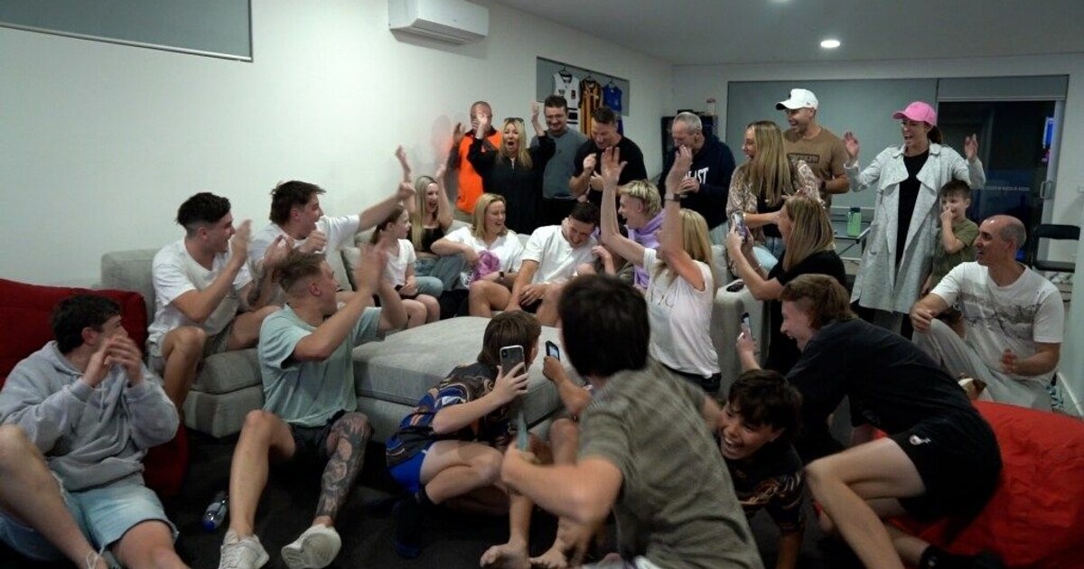 The moment Cooper Harvey became a Kangaroo