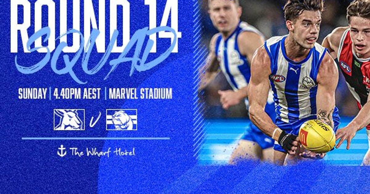 AFL R14 squad: Co-skipper among three returning Roos