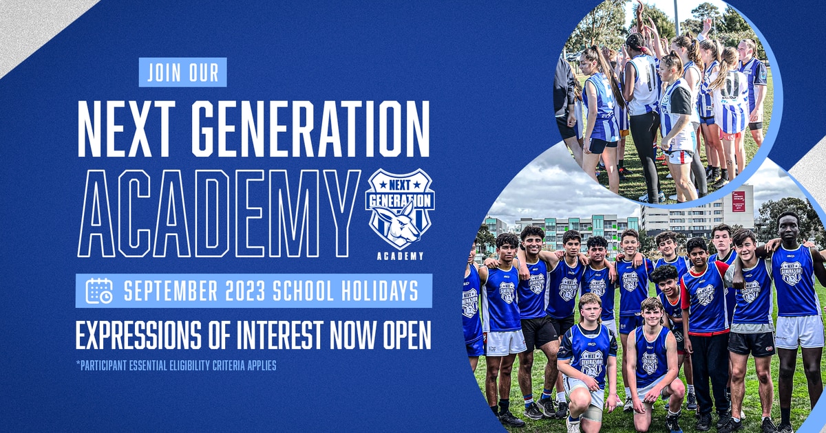 Register your interest for our Next Generation Academy