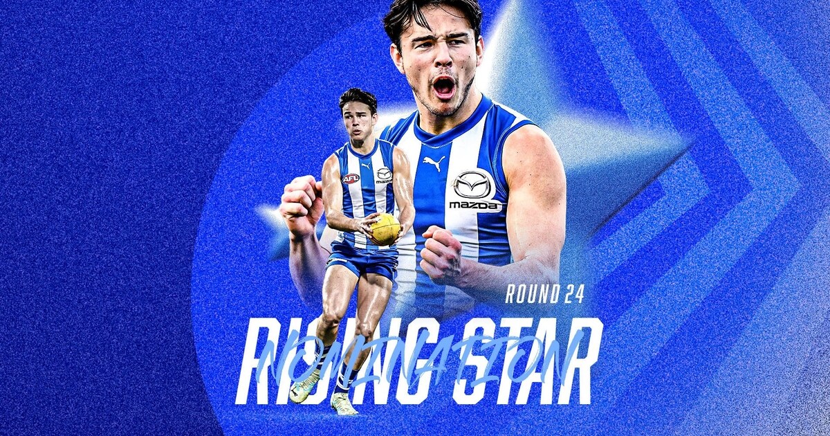 Forward becomes Kangaroos' third AFL Rising Star nomination