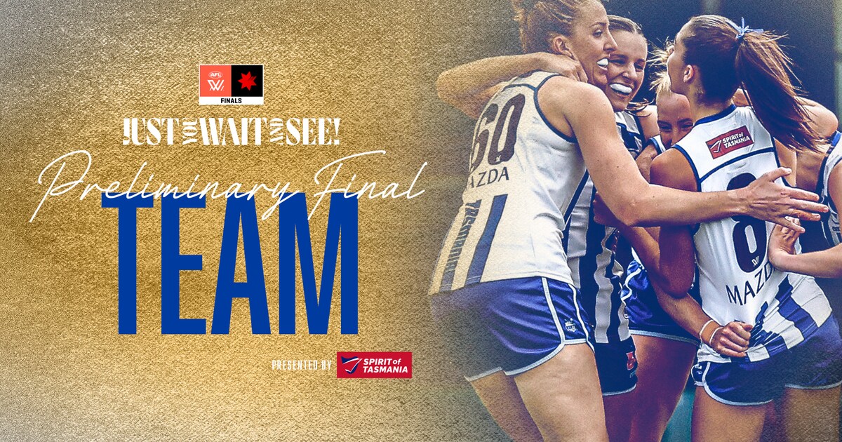 AFLW PF team: Kangas go unchanged for massive final