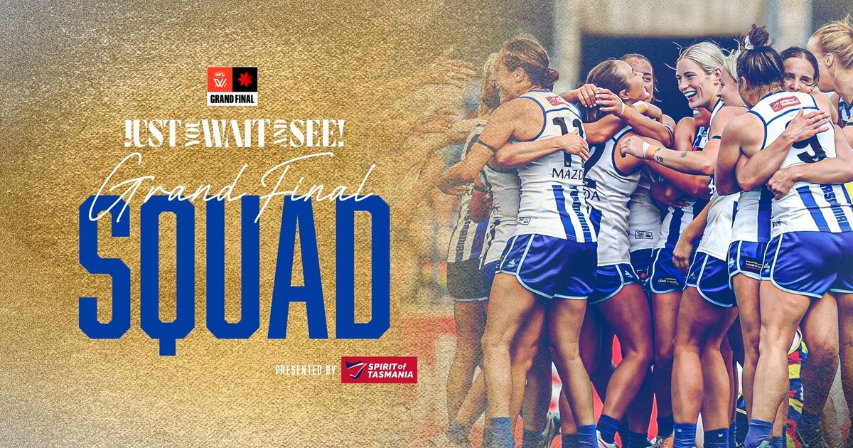 AFLW GF squad: Roos add three for decider