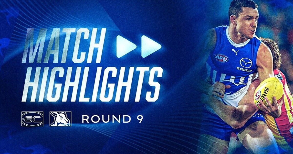 AFL R9 match highlights: Gold Coast v North Melbourne