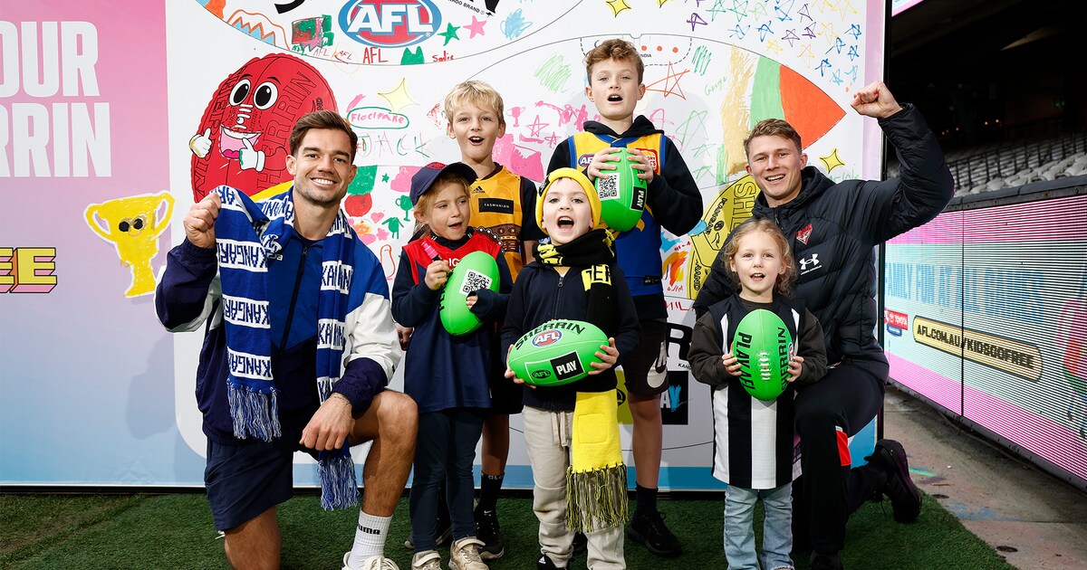 Kids gear up for month of free footy fun!