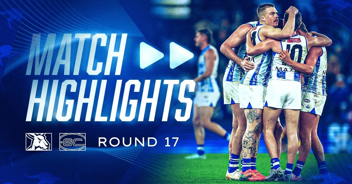 AFL R17 match highlights: North Melbourne v Gold Coast