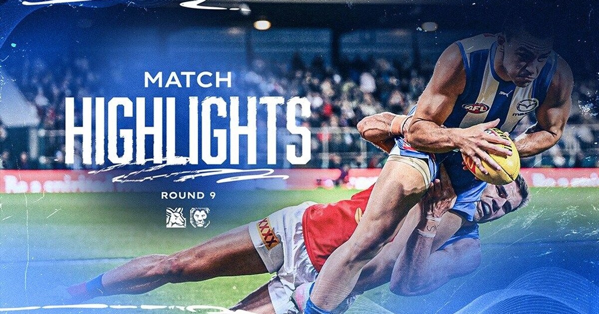 AFL R9 match highlights: North Melbourne v Brisbane
